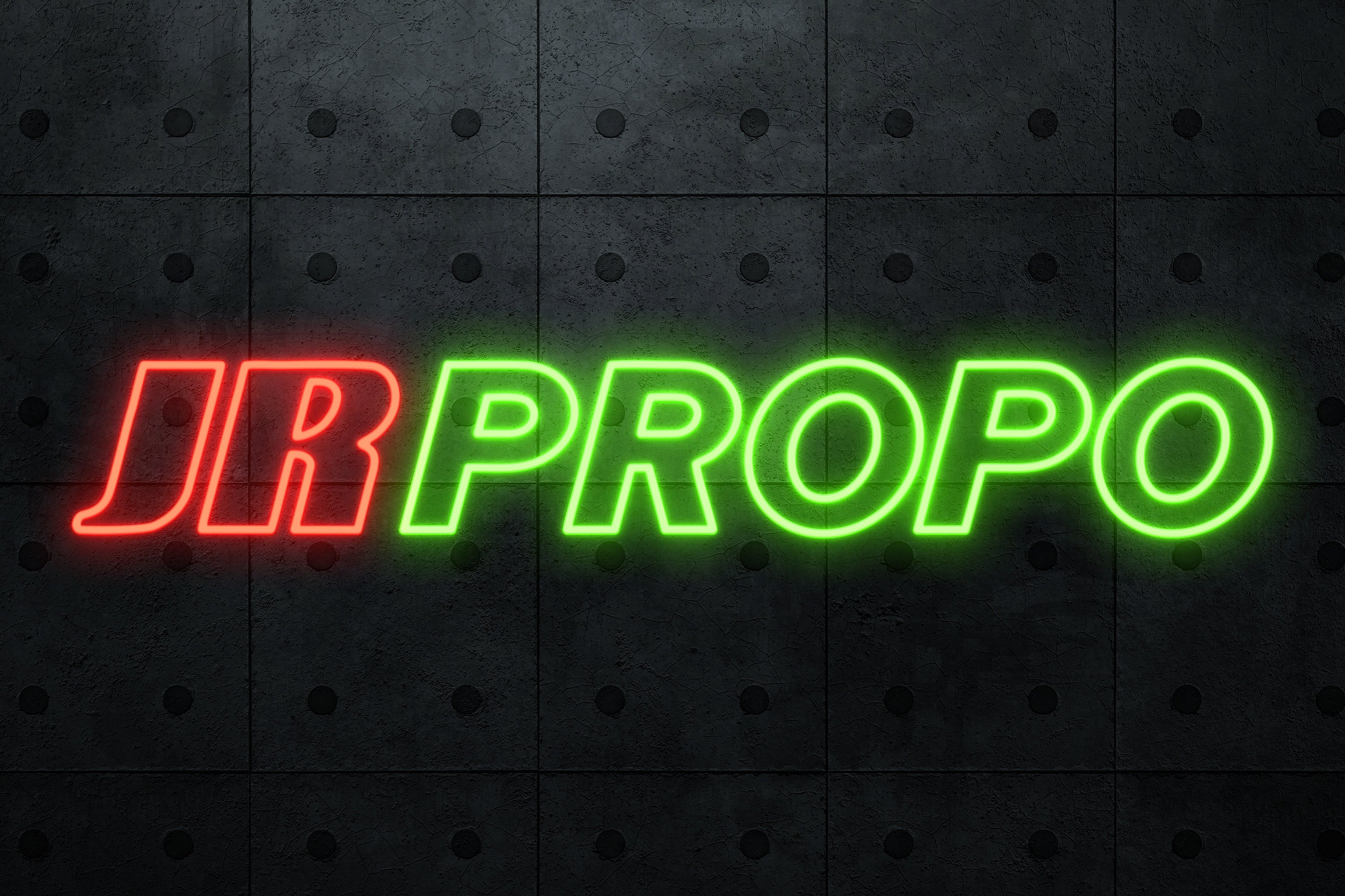 30”x6” JR Propo Neon Sign